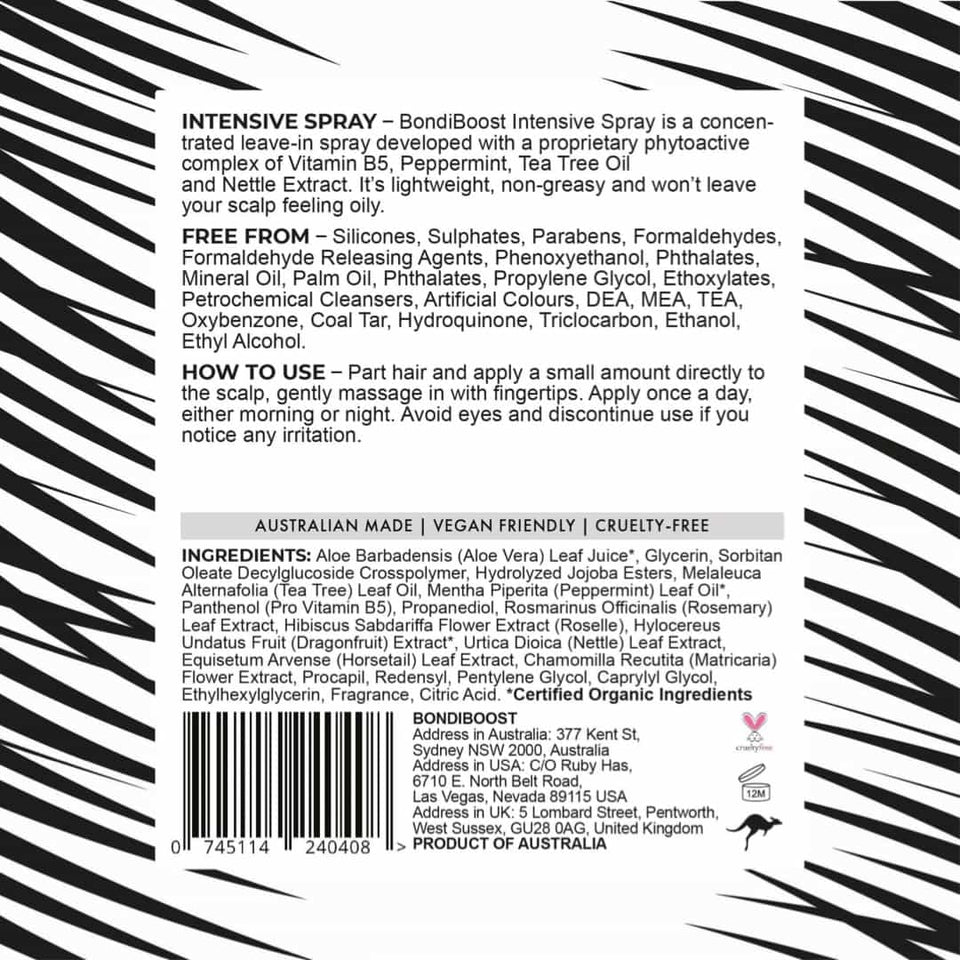 BONDI BOOST Intensive Growth Spray 125ml – Trendz Studio
