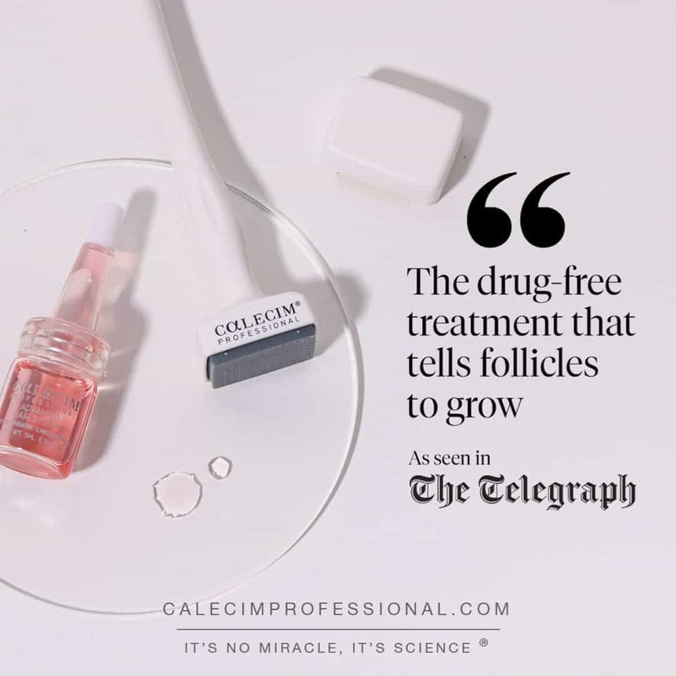 CALECIM Pro Advanced Hair System (6x5ml + Derma Stamp) 6 weeks program ...